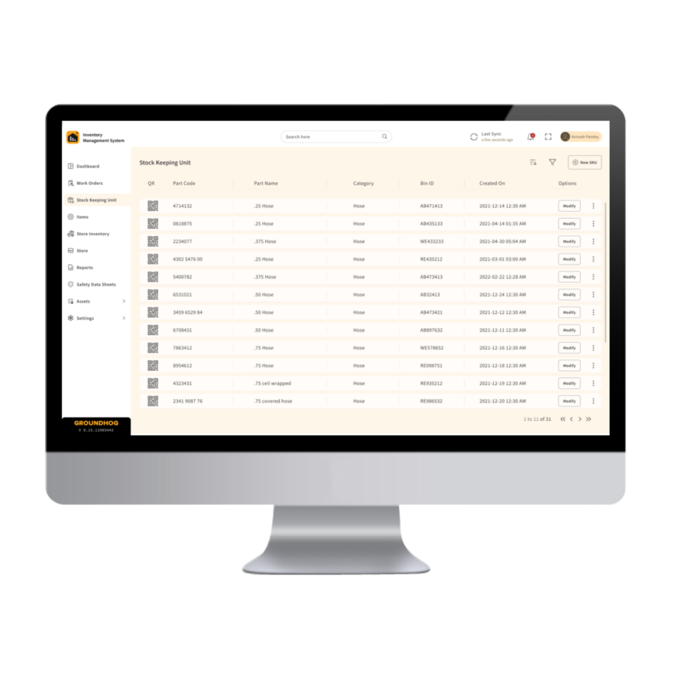 Inventory Management System - Groundhog Apps